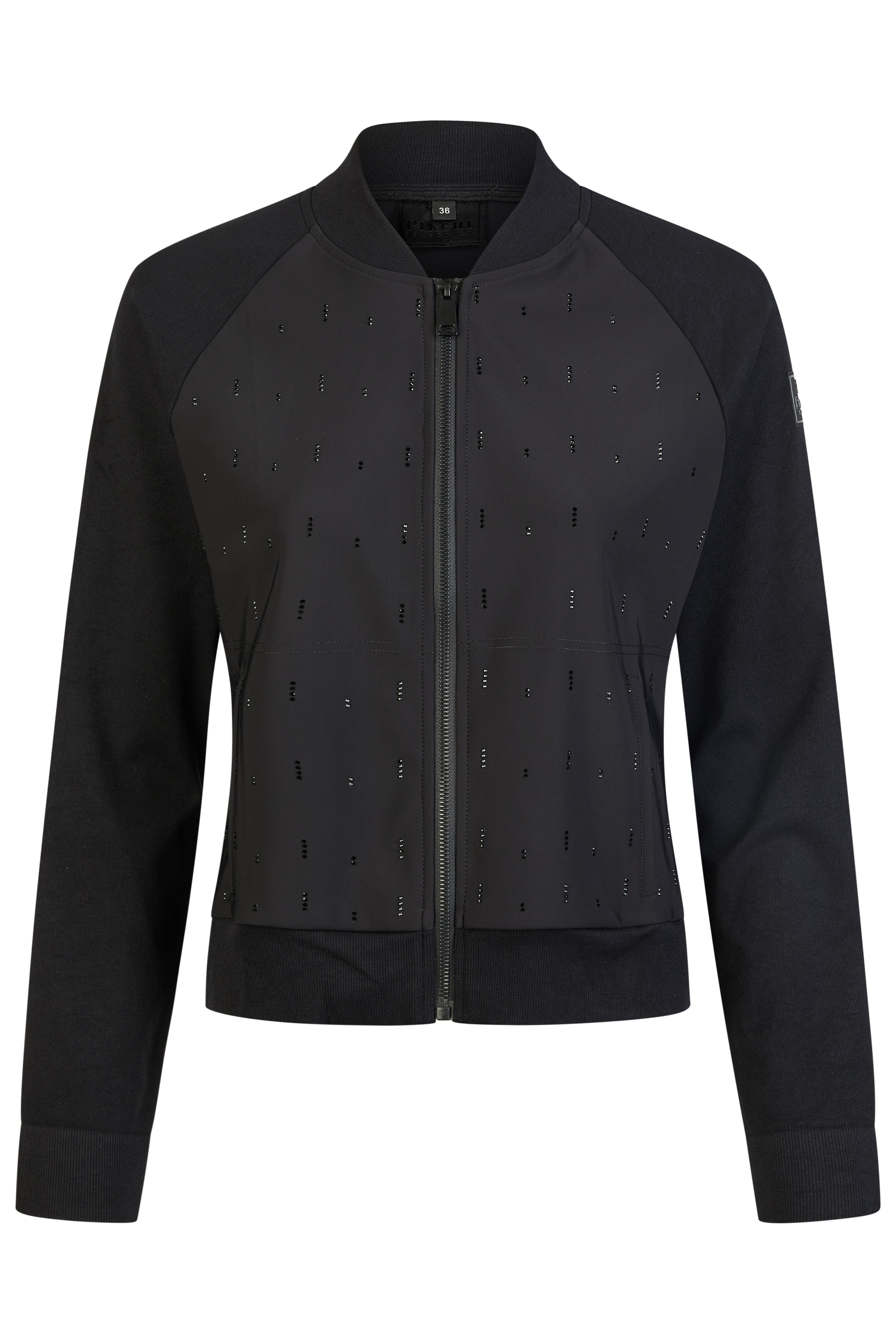 Pikeur Ladies Knit Hybrid Blouson Leipe Black - Boomerang Equestrian